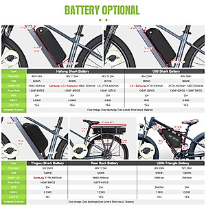 BAFANG BBS02B 36V/48V 500W Mid Drive Kit 48V Ebike Motor with DIY LCD Display/Controller Electric Bikes Conversion kit for Mountain Bike(500C Display,No Battery)