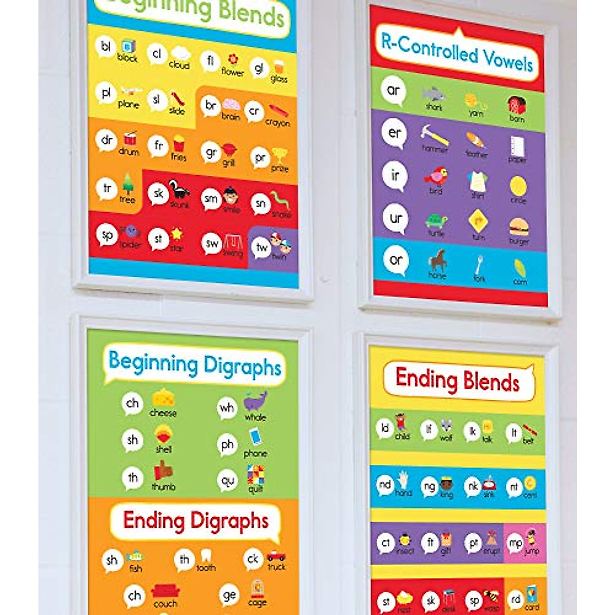 Carson Dellosa (CAS0P) First Grade Homeschool Kit for Kids – Elementary Math, Phonics, Sight Word Activities, Learn to Tell Time for Learn at Home (8pc) (145191)