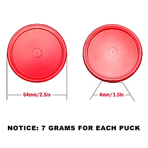 8 Pieces Hockey Pucks Replacement Round Pucks for Game Tables, Equipment, Accessories, 7 Grams