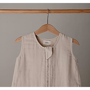 mushie Baby Wearable Blanket | 100% Organic Cotton Muslin | Sleeping Bag for Infants (Fog)