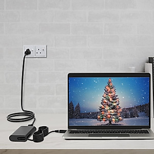 Slim 65W AC Adapter Charger Compatible with Dell Latitude 7480 7490 7290 7404 7204 6520 5590 5580 5530 5490 5290 E6430 E6440 E6500 E6510 E6520 E6530 E6540 E7240 E7250 E7440 E7450 Power Supply Cord