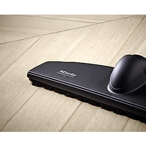 Miele Original XL Parquet Twister FloorBrush, Attachable Vacuum Cleaner Brush for Sensitive Wood Floors, 16 inch wide, Black