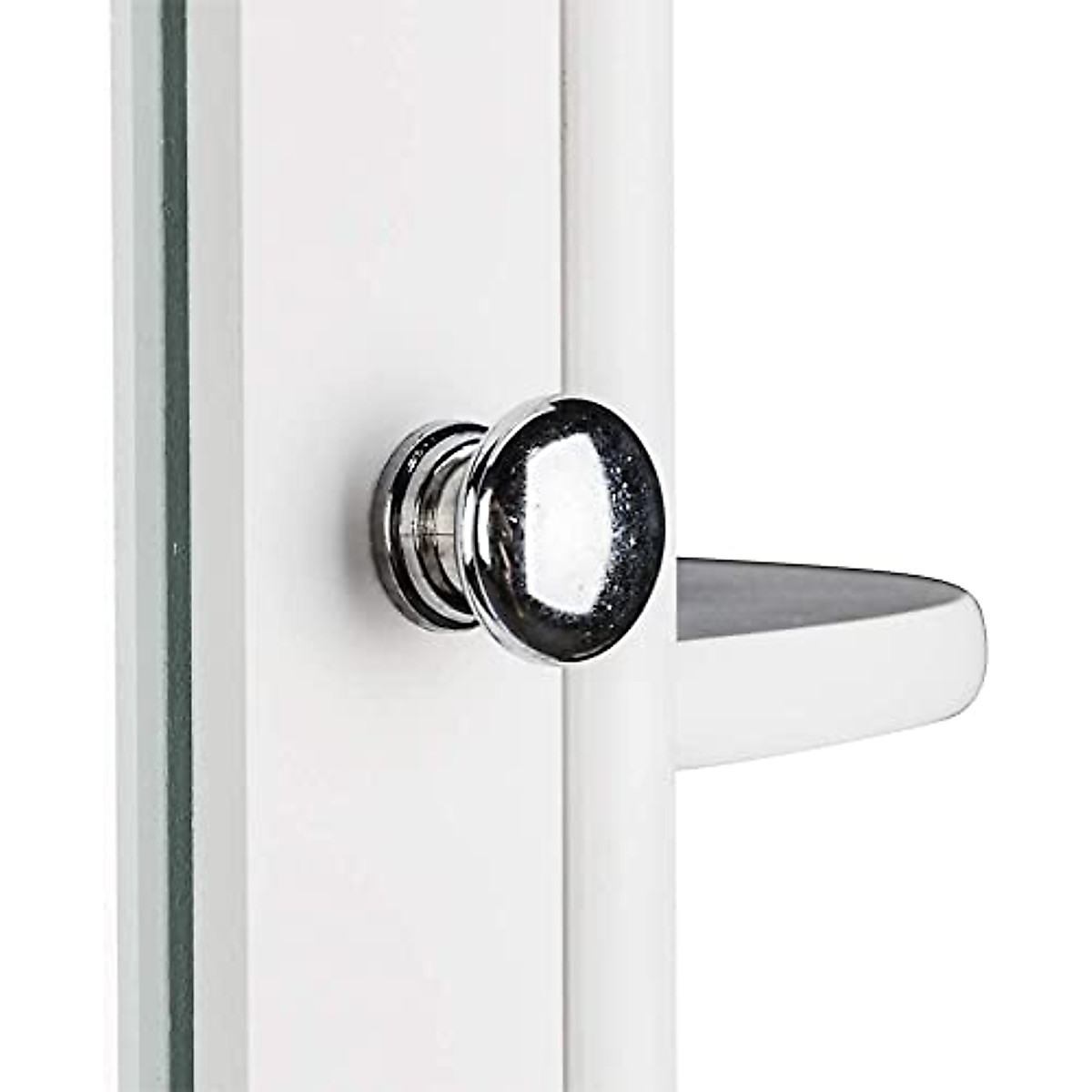 be current Mirror Cabinet, Bathroom Wall Storage Wooden Mounted Medicine Cabinet with Adjustable Shelf and 6 Open Compartments, L 23.6 inch x W 6.5 H 22.4 - White