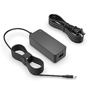 UL Listed 65W AC Charger Fit for Dell Inspiron 5570 5379 5770 5579 7773 7373 7573 7570 7370 7386 7586 7786 15 13 17 i5570 P75F P58F P69G P30E P70F Laptop Power Supply Adapter Cord (4.5X3.0 MM Tips)