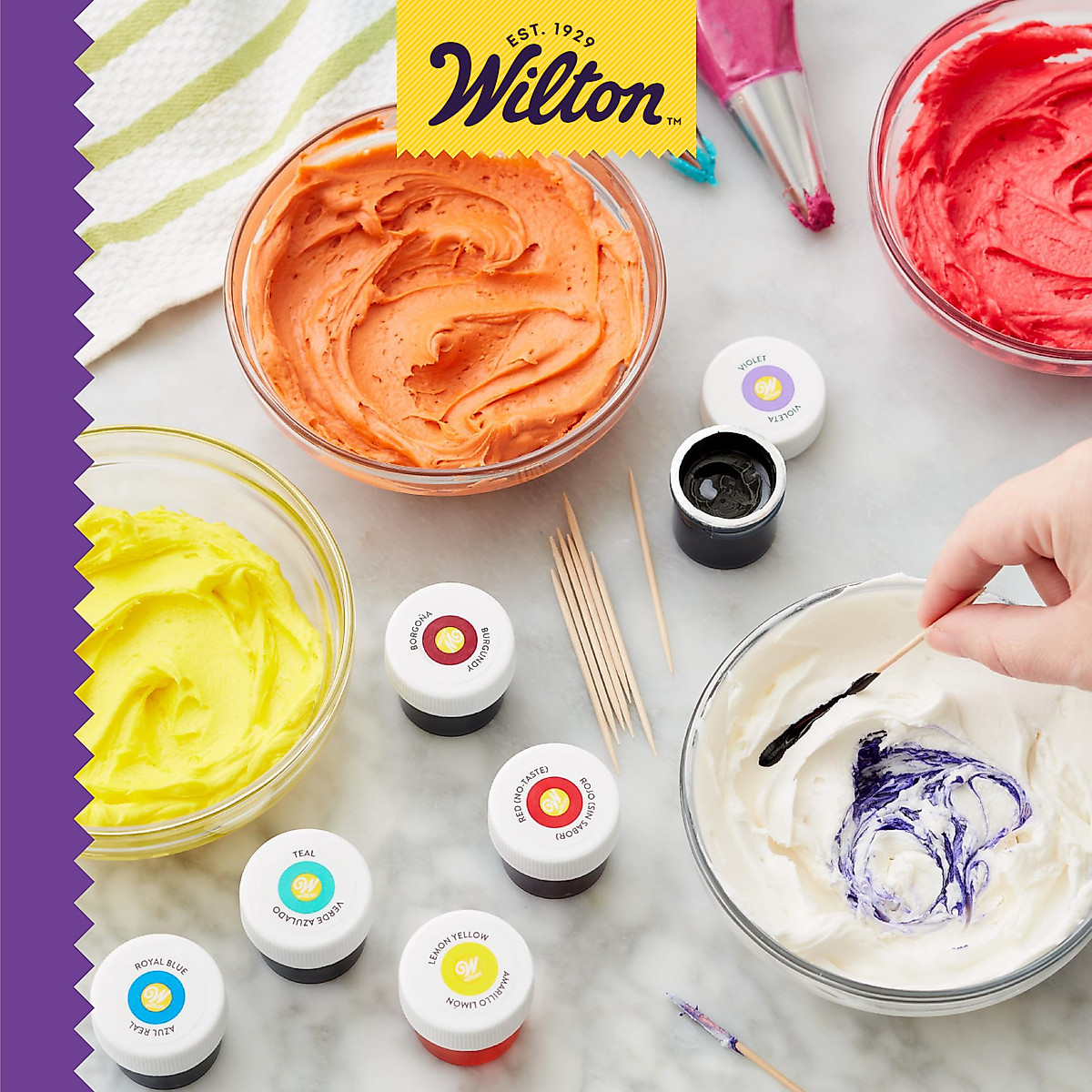 Wilton Icing Colors 12-Piece Gel Food Coloring Set