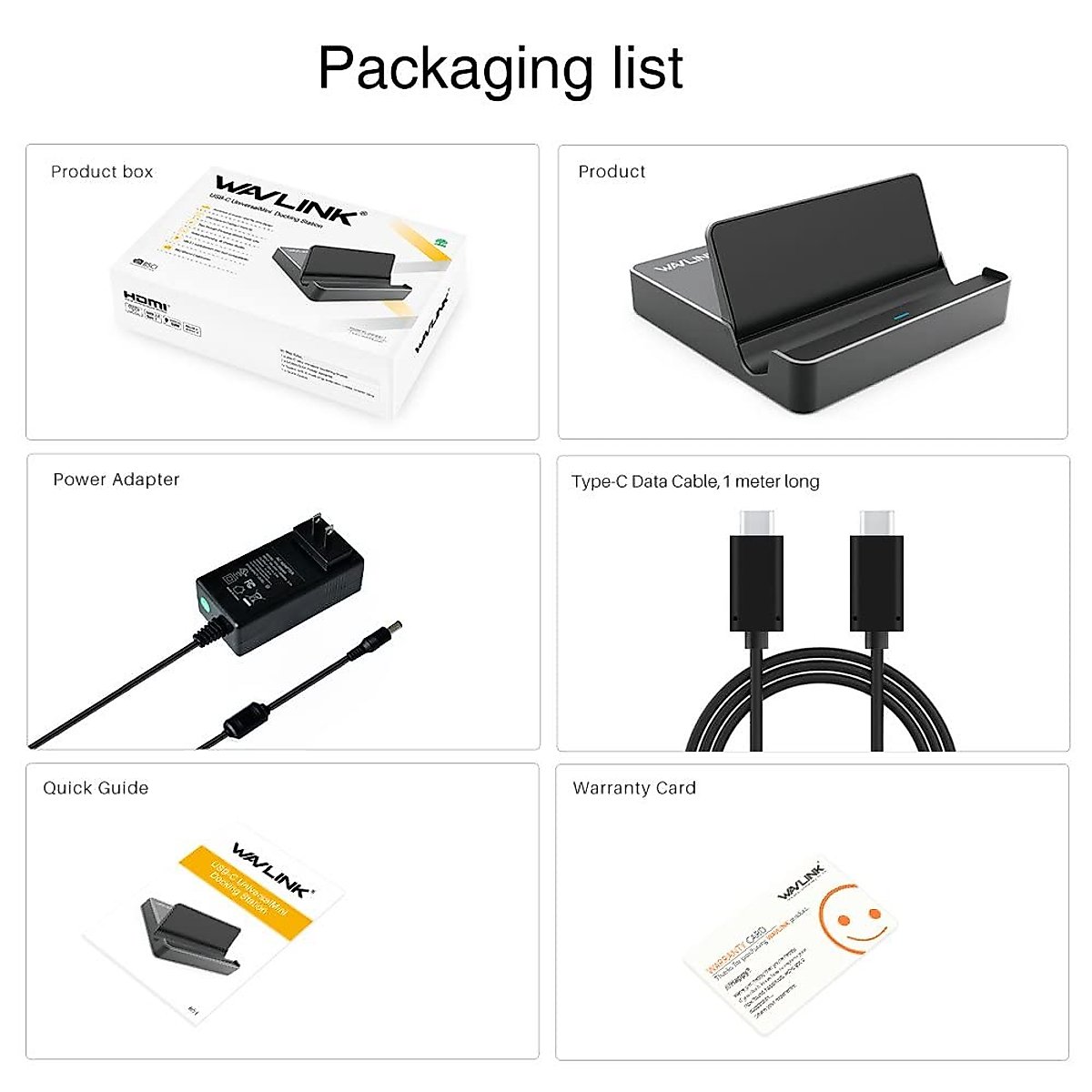 Wavlink Docking Station Compatible with Steam Deck USB 3.1 Gen 2 Type C Display Universal Hub with Power Delivery 4K HDMI Stand Charger for Phone Pad Tablet with 36W Power Adapter
