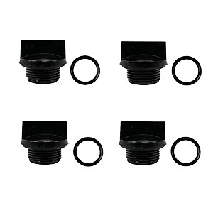 4PCS Water Drain Fine Thread Plug and Seal For Harbor Freight Predator 2" 3” 212cc 301cc Water Pump 63405 63406 56162 56718 For DuroMax 7HP 2 IN. 3 IN. For Champion 2" 3" Semi-Trash Water Pump