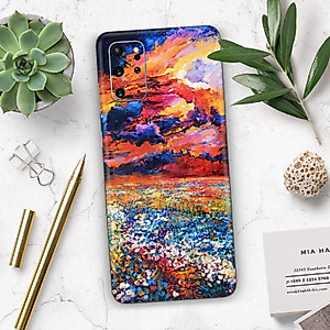 DesignSkinz Oil Painted Meadow Protective Vinyl Decal Wrap Skin Cover Compatible with The Samsung Galaxy S20 (Screen Trim & Back Glass Skin)
