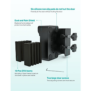 Weatherproof Anti-Theft Video Doorbell Mount Compatible with Video Doorbell, Adjustable No-Drill Mounting Bracket Wedge Adapter Holder Accessories for Home Rentals