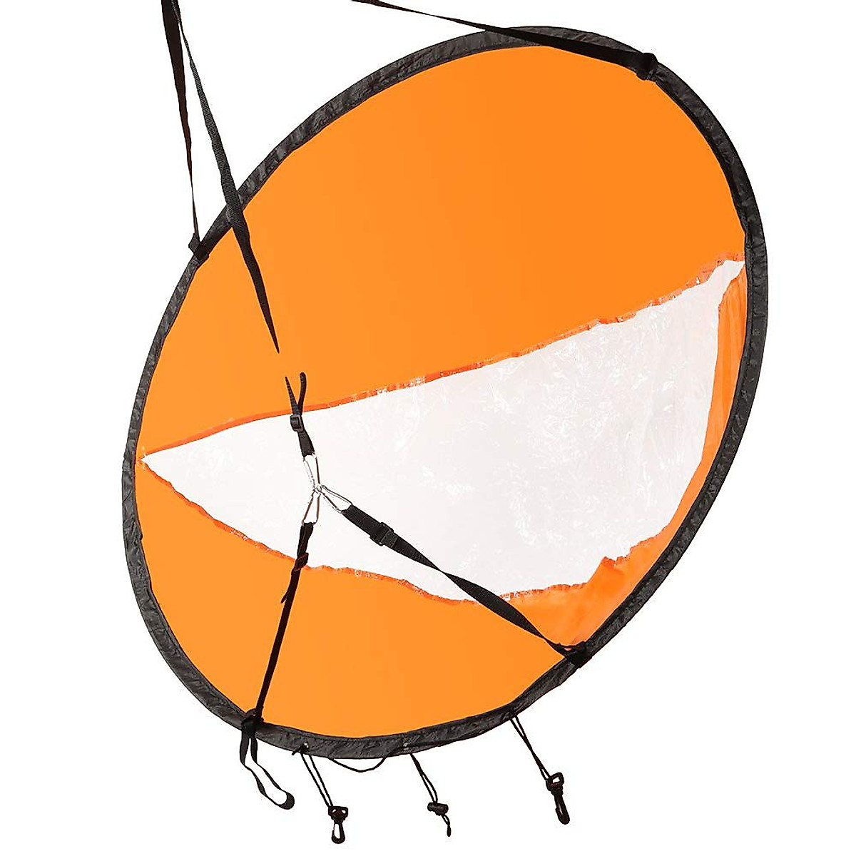 Nicedea, Kayak Sail Foldable Wind Sail Downwind Wind Sail Accessories for Inflatable Boats Kayaks Canoes Orange