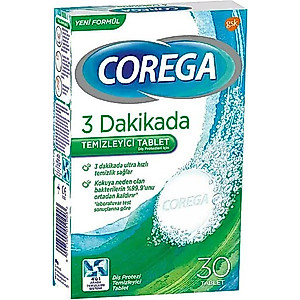 Corega Denture Cleanser 3 Minutes Rapid Action 30 tablet