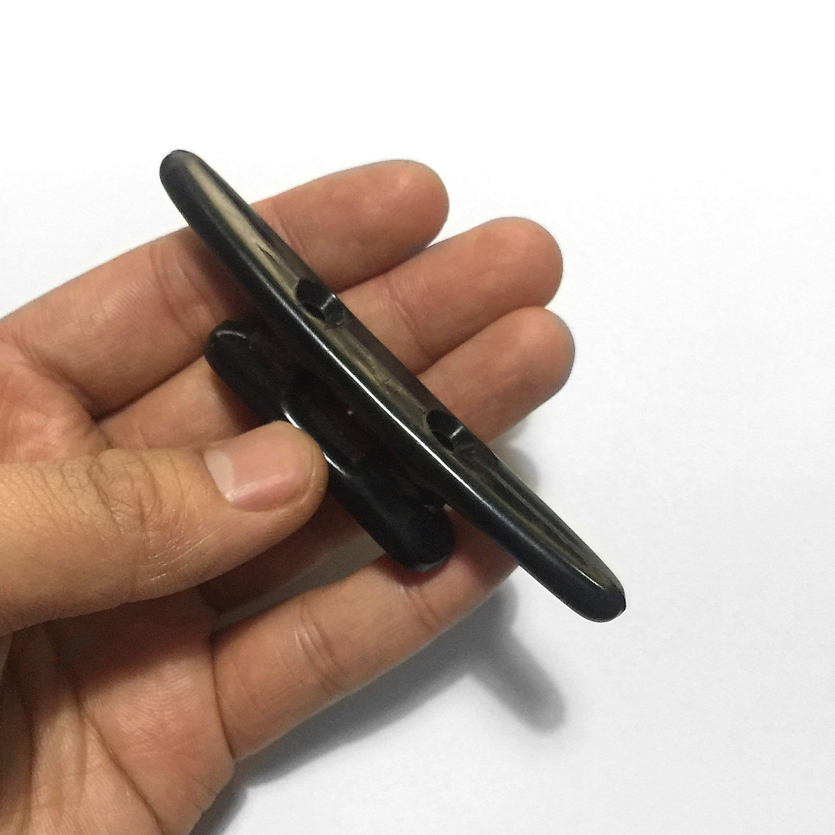 MIZUGIWA Nylon Boat Cleats Dock Cleats Black 4 Inch Boat Ties,Kayak Rope Tie Cleat,Rope Cleat,Kayak Cleat for Boat Docks,Kayaks,Marine,Nautical Decor,Pack of 4