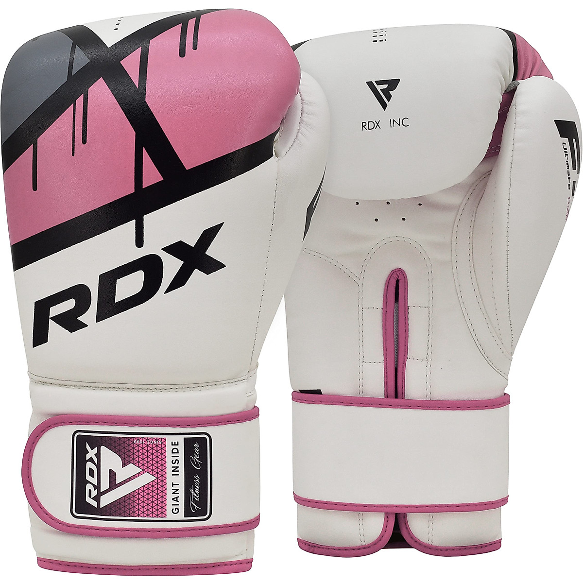 RDX Women Boxing Gloves for Training Muay Thai Maya Hide Leather Ladies Mitts for Fighting, Kickboxing, Sparring EGO Glove for Punch Bag, Focus Pads and Double End Ball Punching