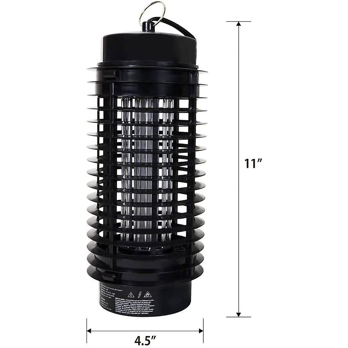 Bug Zapper, Mosquito Zapper Outdoor, Electric Mosquito Killer Indoor, Fly Trap, Effective Insect Zapper for Home Backyard Patio, Waterproof Indoor & Outdoor (Black)