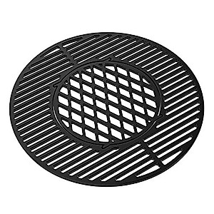 only fire Cast Iron Grill Grate Replacement Gourmet BBQ System for Weber 22inch Kettle Charcoal Grills