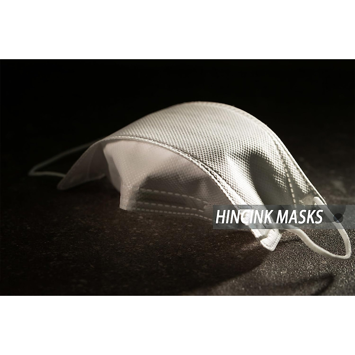 HINCINK KF94 Face Masks, 30 Pack Individually Wrapped, 4-Ply Breathable & Comfortable Safety Mask, Black Protective Cup Dust Masks Unisex Outdoor Safety Protection for Adult (30, White)