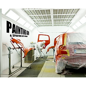 ETOSHA Professional HVLP Gravity Feed Air Spray Gun Kit with 1.0mm 1.4mm 1.8mm Nozzles Needle Cap Automotive Air Paint Sprayer Gun Set with 600cc Cup for Auto Paint, Primer, Clear/Top Coat & Touch-Up