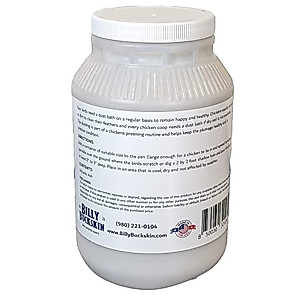 Chickie Whiz Dust Bath 5.5lb, Chicken Dust Bath, Dust Bath for Chickens for Healthy Chicken, Poultry Dust, Chicken Bath, Dust for Chickens, Chicken Coop Accessories, by Billy Buckskin Co.