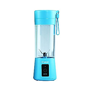 BLITZIT Portable Blender, Personal Size Blender Shakes and Smoothies Mini Jucier Cup USB Rechargeable Battery Strong Power Ice Blender Mixer Home Office Sports (BLUE)