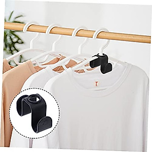 DOITOOL 20pcs Double Sided Hanger Hook Hangers for Clothes Metal s Hooks Cabinet Hook Hanger Extender Clips Connecting Buckle Hook Space Saving Clothes Hooks Metal Hanger Connector Hooks