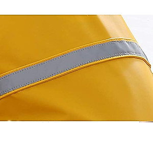 LOVEPET Pet Raincoat Dog Raincoat Labrador Large and Medium Dogs Reflective Waterproof and Snowproof Big Dog Clothes Yellow XS