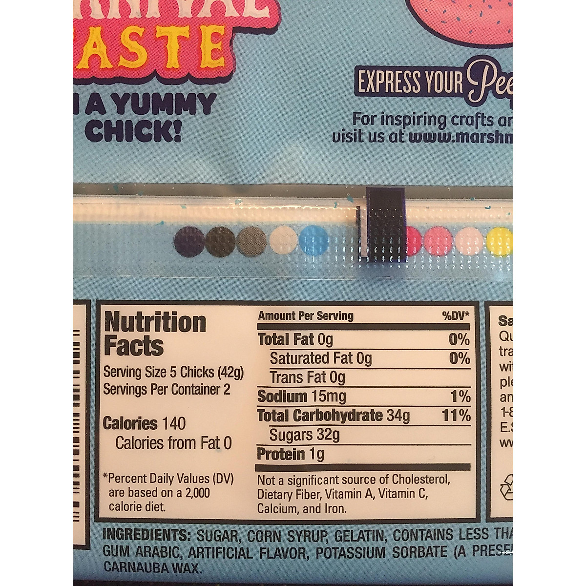 Peeps Limited Edition Cotton Candy Pack of 2, 20 chicks total