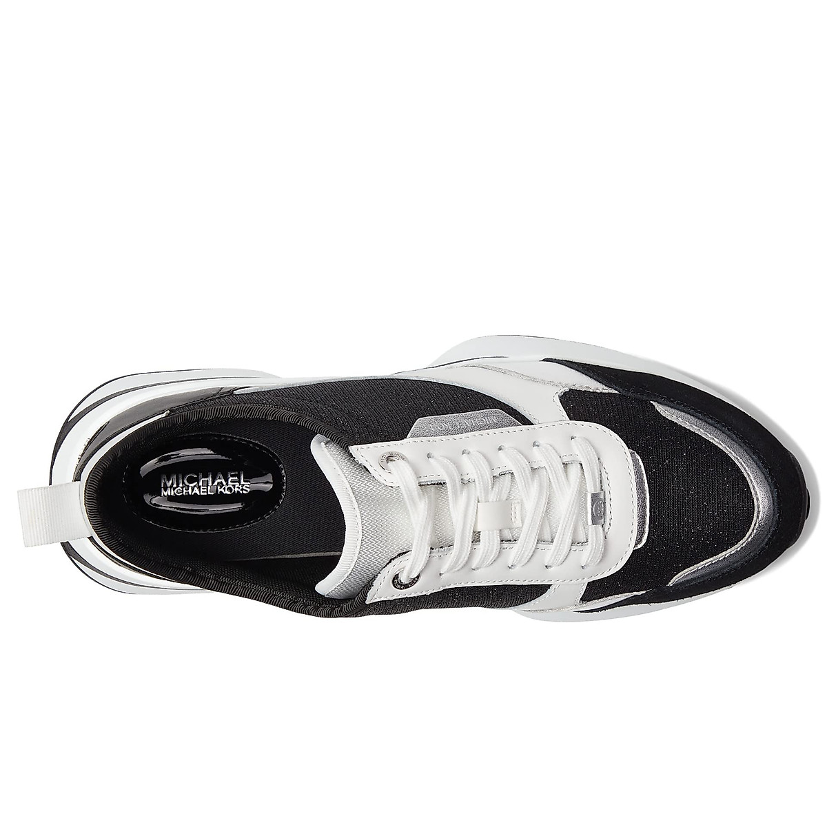 Michael Kors Flynn Trainer Black/Optic White 9 M
