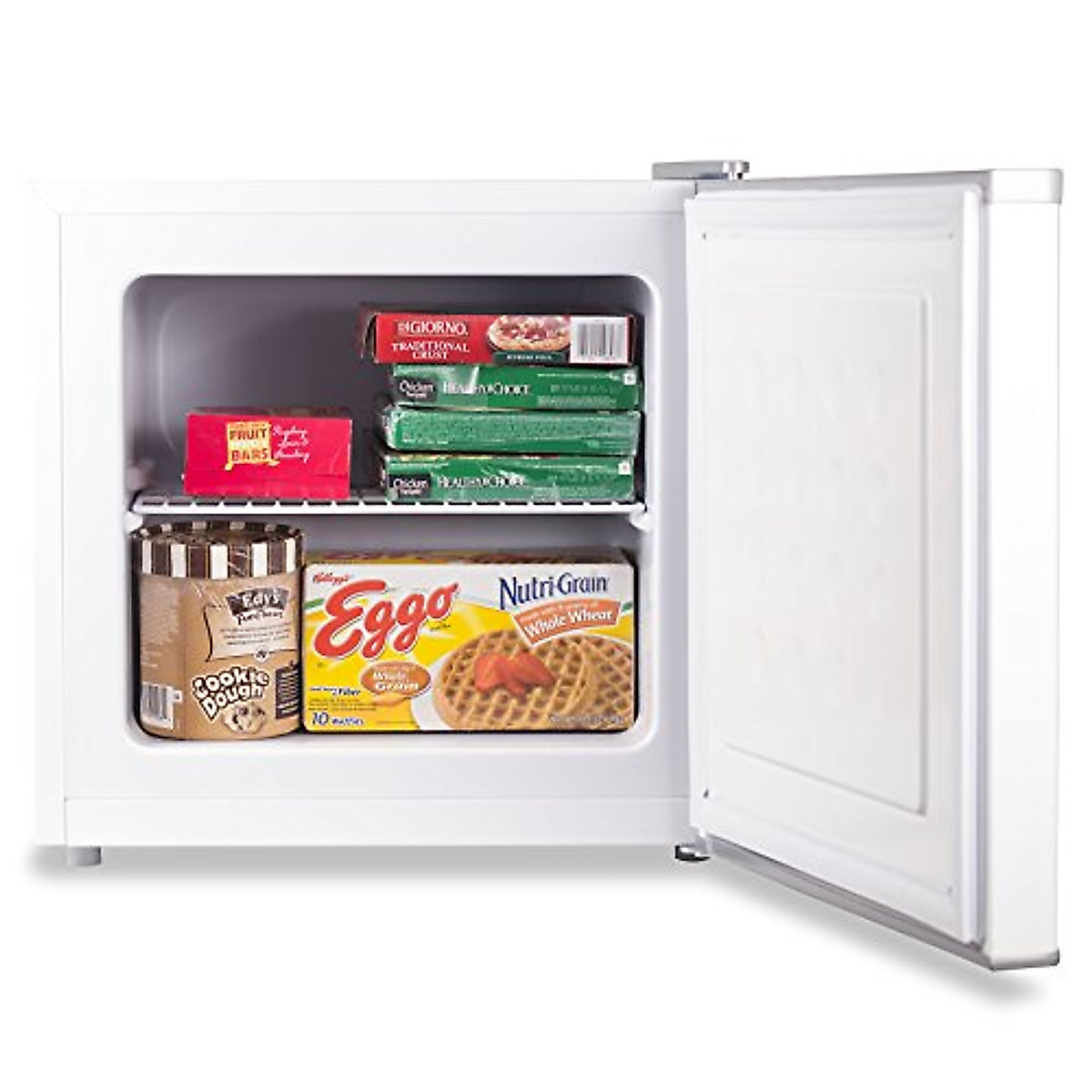 BLACK+DECKER 1.2 Cu. Ft. Compact Upright Freezer, Mini Deep Freeze with Full-Width Wire Shelf & BCRK17V Compact Refrigerator Energy Star Single Door Mini Fridge with Freezer, 1.7 Cubic Ft, VCM
