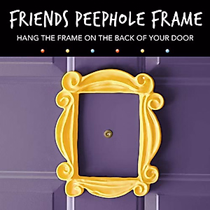 Friends 8.5 X 10.2 Large Yellow Peephole Frame from Monica's Apartment - Vintage Frame Friends TV Show Merchandise
