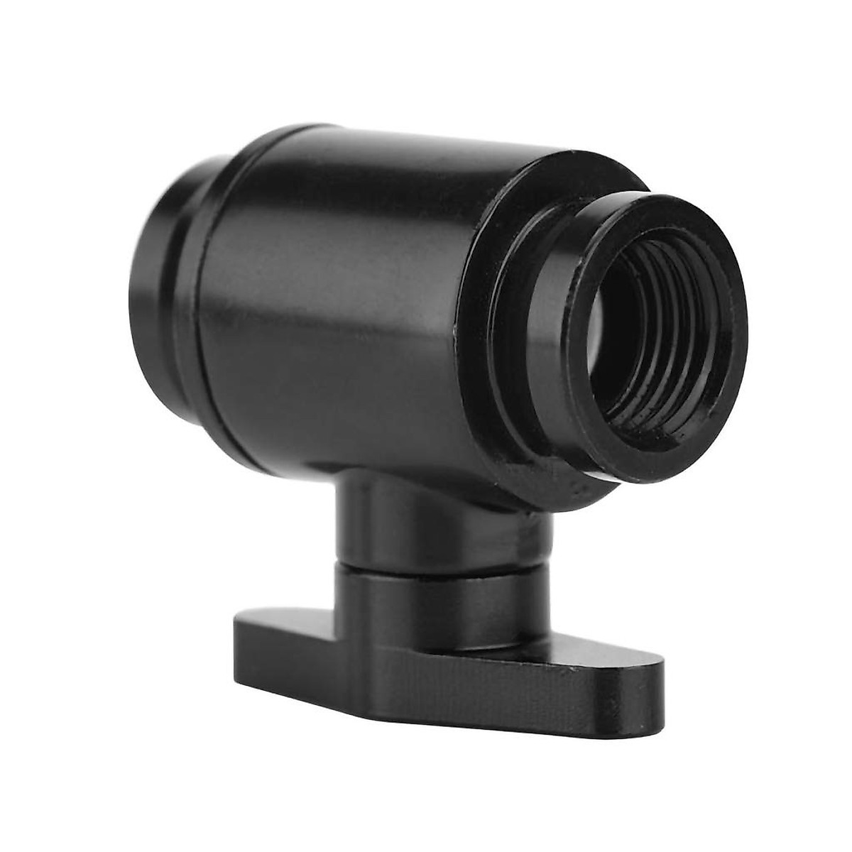 IronBuddy G1/4" Ball Valve Water Shutoff Valve Water Stop Valve for PC Water Cooling System (Black Handle)