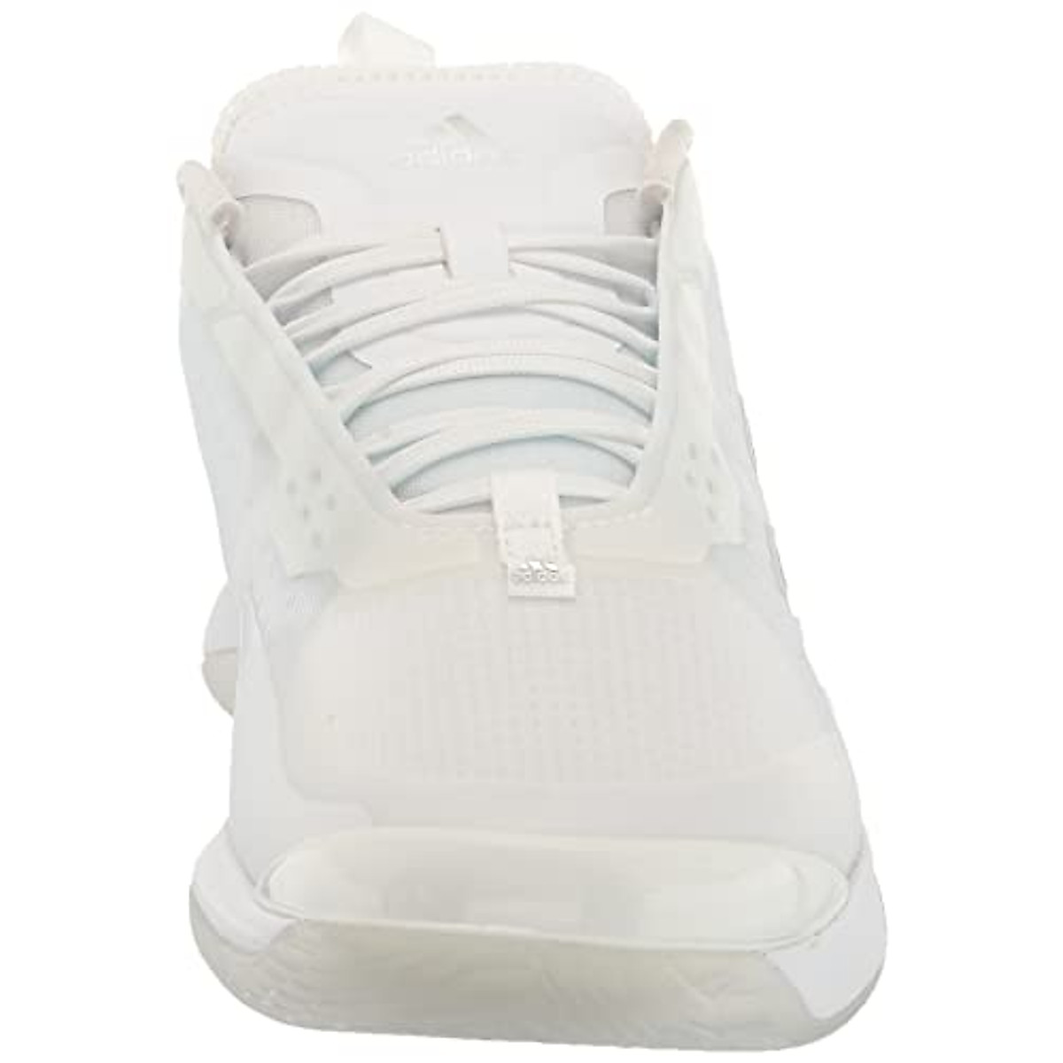 adidas Women's Avacourt Tennis Shoe, White/White/Silver Metallic, 9