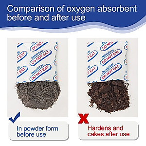 auhanth 100 Packs 100CC Oxygen Absorbers (10 Packs of 10), Food Grade Oxygen Absorbers for Long Term Food Storage in Vacuum Bag, Applicable to Mason Jars, Vacuum Storage Bags