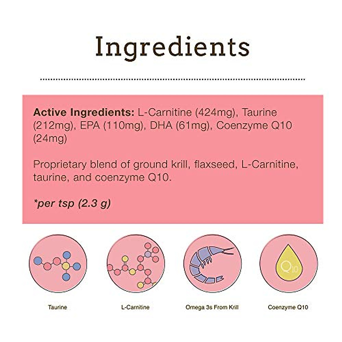 Herbsmith Taurine Boost - Cardiac and Heart Support for Dogs and Cats - Taurine Supplement for Dog and Cat Heart Health – with CoQ10, Taurine and L-Carnitine for Dogs - 150g