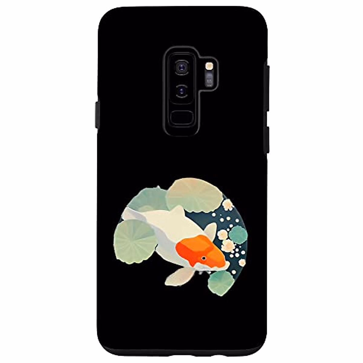 Galaxy S9+ koi carp close up lilly pad japanese culture lotus flower Case