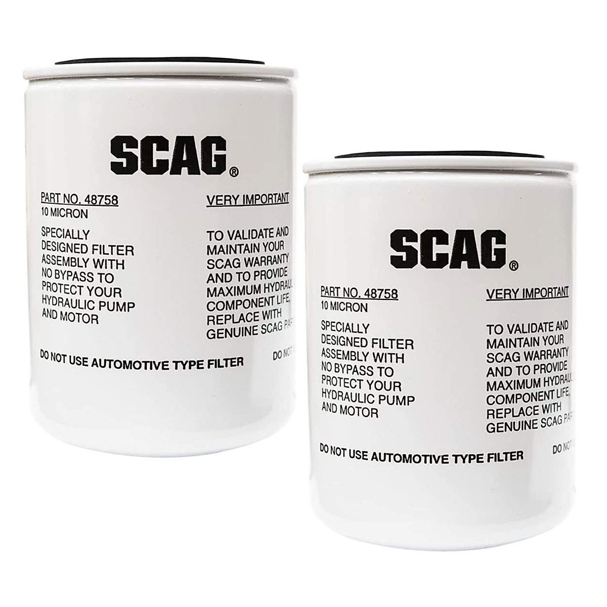 Scag 2PK Genuine OEM Hydraulic Transmission Filter 48758