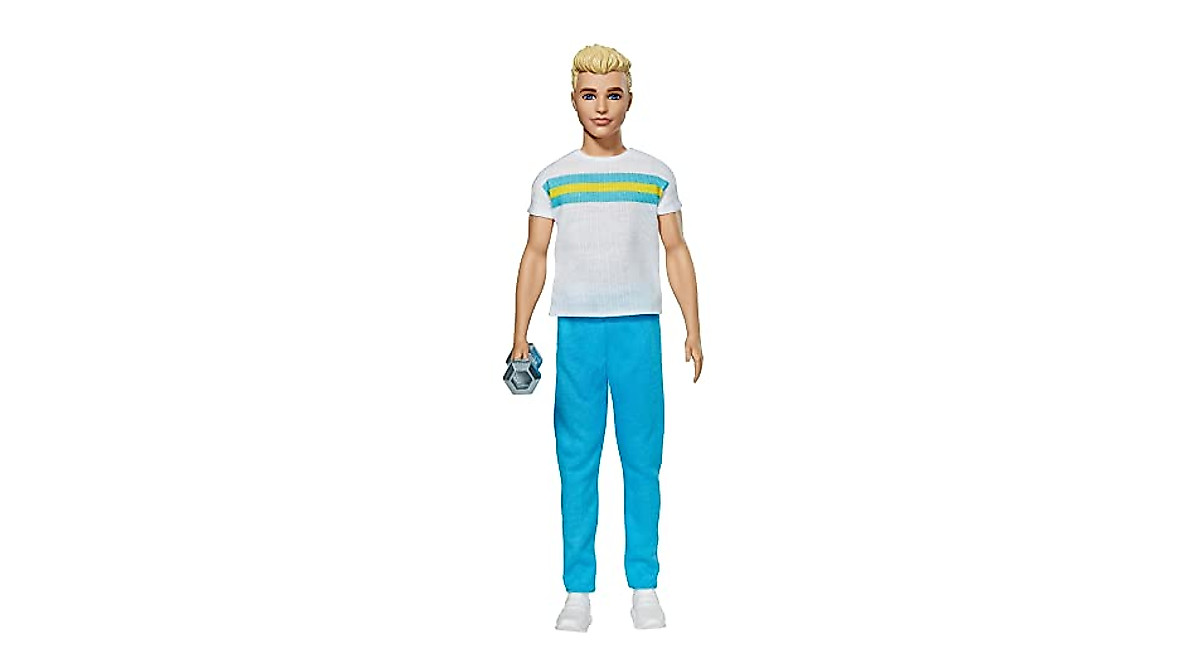Barbie Ken 60th Anniversary Doll with Retro Workout Look | Collectible Toy