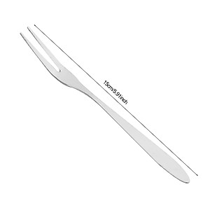Stainless Steel Fruit Pickle Cocktail Cake Steak Fork Comfortable Long Handle for Fruit Cake Ice Cream Dessert Serving and Dinner Fork,20Pcs/set Appetizer Forks, 20Pcs/set Appetizer Forks, Stain