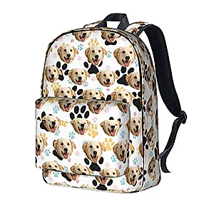 WAYABO Custom Backpack Personalized Face/Text/Photo Casual Backpack Women Man Unisex (Style-4)