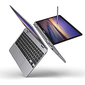 SAMSUNG Chromebook Plus (WiFi + LTE Verizon) Chrome OS 12.2" HD Touchscreen Intel Celeron 3965Y 4GB RAM 32GB eMMC - XE525QBB-K01US (Stealth Silver)