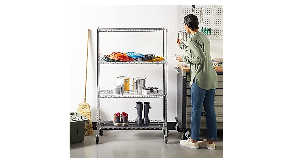 Amazon Basics Heavy Duty 4-Shelf Storage Unit