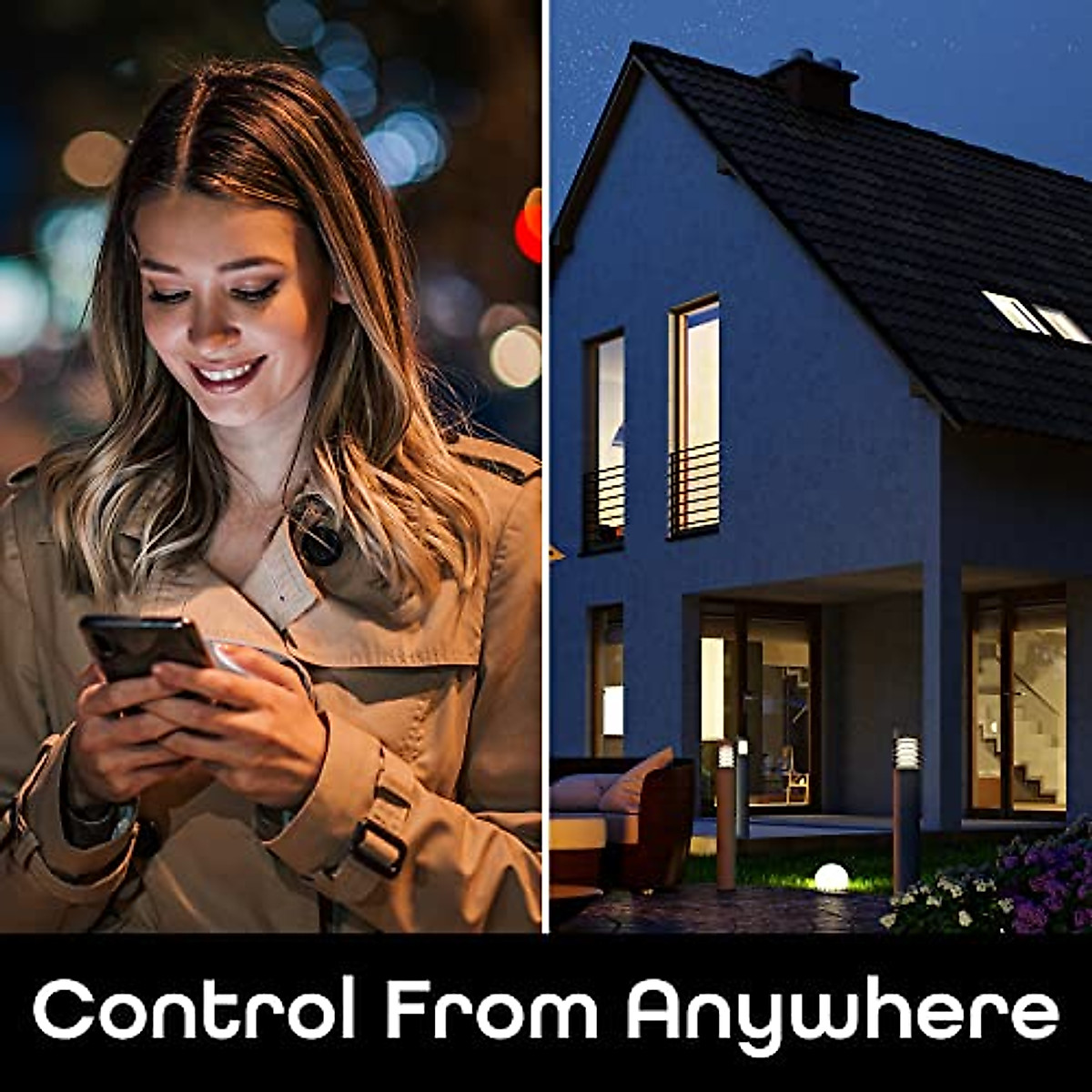 Geeni Prisma 800 2700K Dimmable A19, 60W Equivalent Color Changing RGBW LED Smart WiFi Light Bulb, Works with Alexa and Google Home, No Hub Required, Requires 2.4GHz WiFi  (2 Pack)