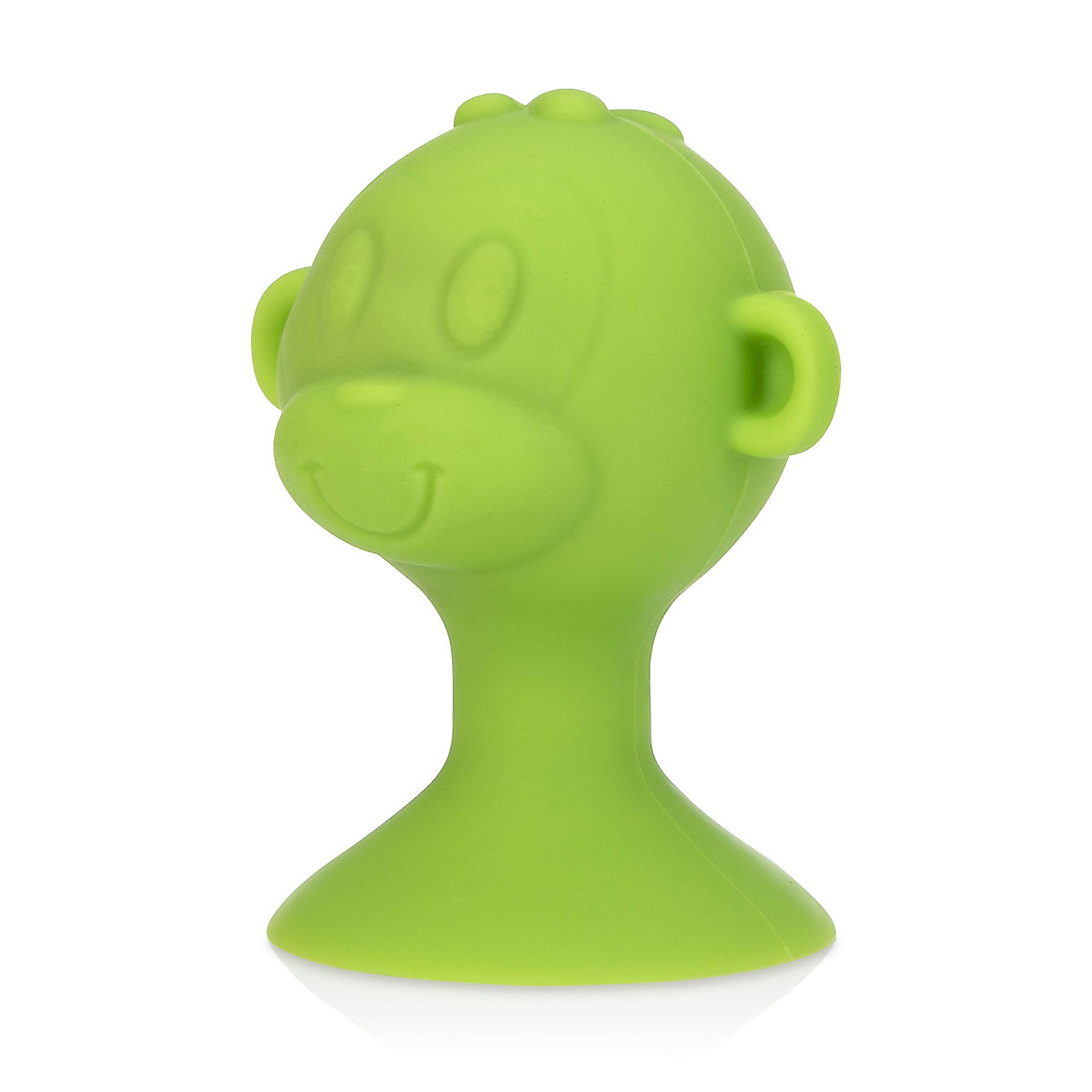 Nuby Silly Monkey Interactive Suction Toys with Built-in Rattle, 2 Piece, Green/Aqua