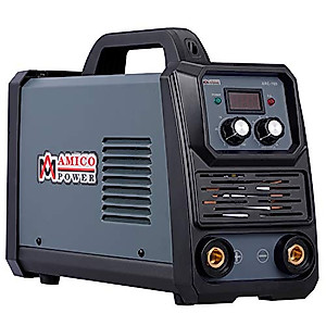AMICO Professional Welding Machine, 180 Amp Stick Arc DC Welder, 80% Duty Cycle, 100~250V Wide Voltage