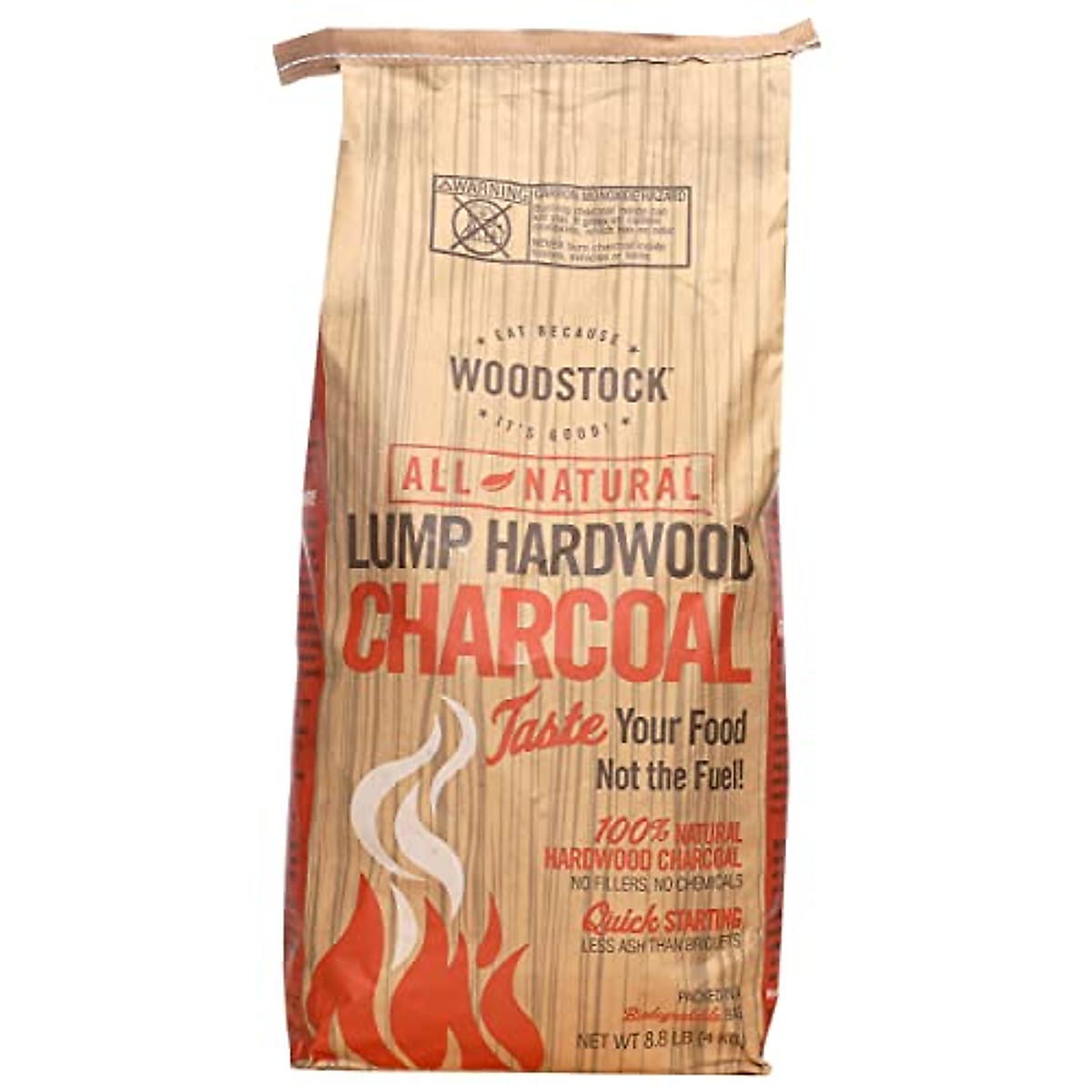 Woodstock Charcoal, All Natural, Lump Hardwood, 8.8 Pound