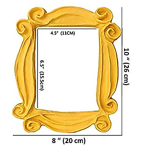 Handmade with Love by Fatima. As seen in Monica's Door. It has Two Side Tape in the back. Yellow Frame for your peephole. Present for your best friends.