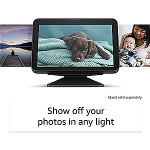 Echo Show 8 (2nd Gen, 2021 release) | Smart display with Alexa - Charcoal + Echo Show 5 (2nd Gen, Kids) - Chameleon