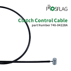 POSFLAG 746-04228 Speed Selector Cable Replaces MTD 746-04228A Speed Cable, MTD 746 04228A, MTD 74604228A, 746-04228, 746 04228, 74604228, 74604228A for MTD Troy-Bilt Craftsman Snowblowers