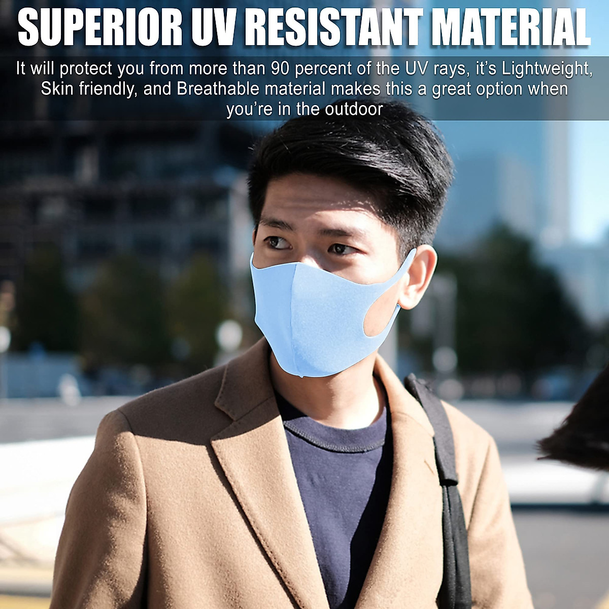 10 PACK Face Covers with Elastic Ear Loop Cover Full Face Anti-Dust, Unisex, Washable and Reusable for Men and Women, soft on the face and skin (Colorful)