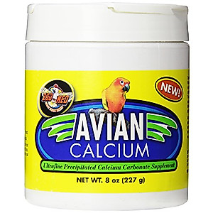 Zoo Med Avian Calcium Bird Food, Black, 8 Ounce (Pack of 1)