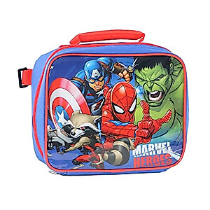 Marvel Avengers Backpack with Lunch Bag (One Size, Heroes)